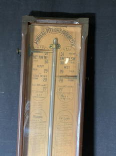Antique Admiral Fitzroy's Barometer Storm Glass