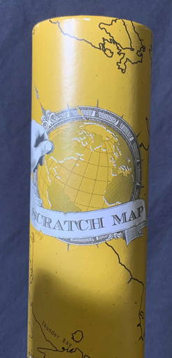 Luckies Scratch Map: Reveal A World Of Colour