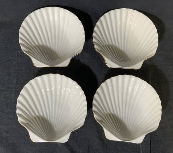 Set 4 AERIN Ceramic Shell Dishes - Oct 13, 2021 | The Benefit Shop ...