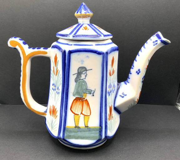 HENRIOT QUIMPER French Porcelain Teapot (#0452) on Nov 24, 2021 | The ...