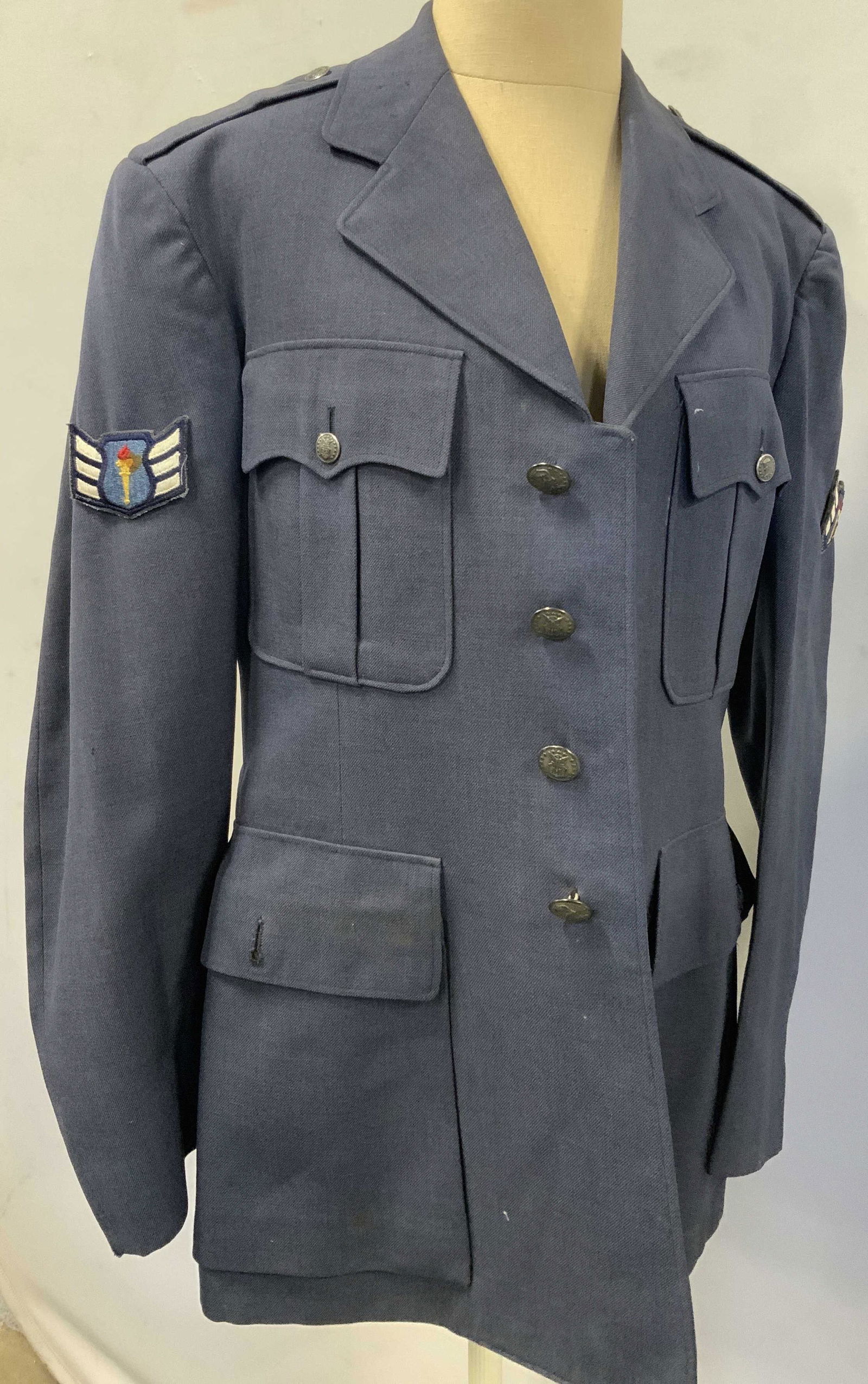 Vintage Air Force Jacket with Patches - Dec 08, 2021 | The Benefit Shop ...