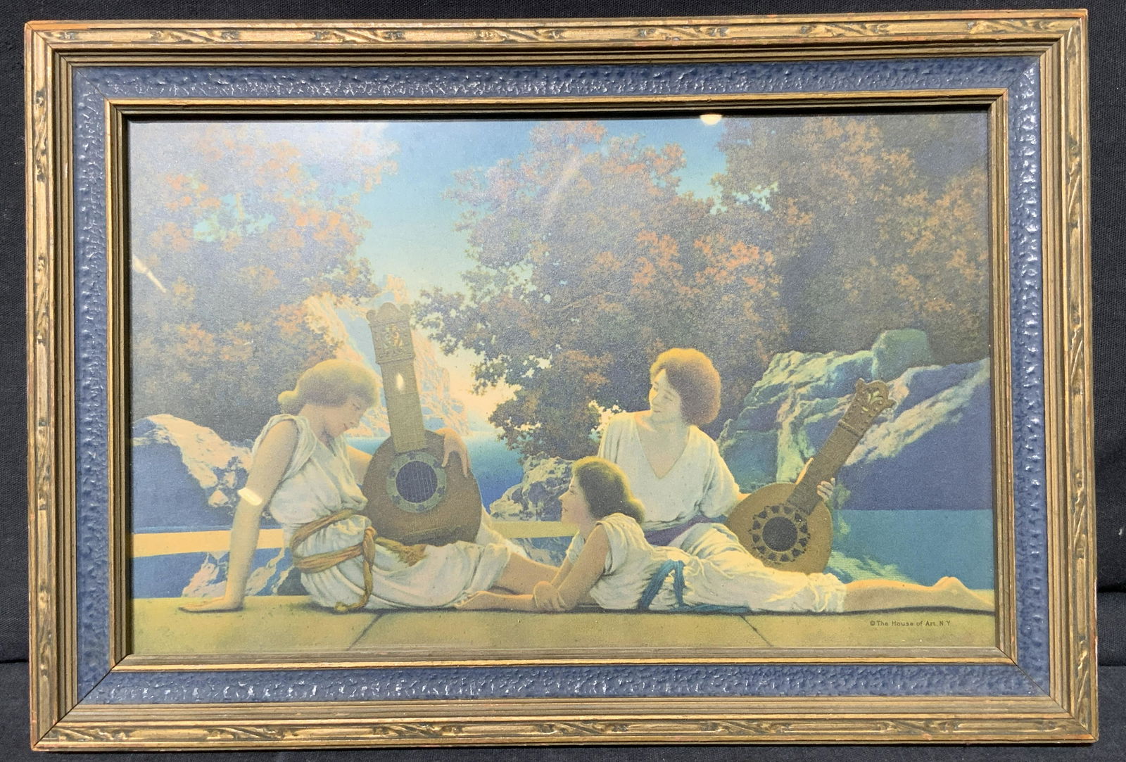 Maxfield Parrish The Lute Players Lithograph