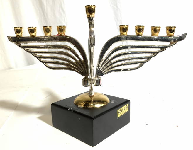 KARSHI Gold & Silver Plated Bird Menorah (#0192) on Feb 23, 2022 | The ...