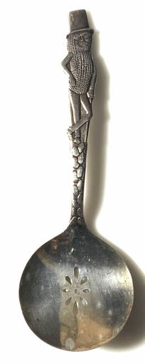 Vintage Carlton Silver Plated Mr Peanut Spoon