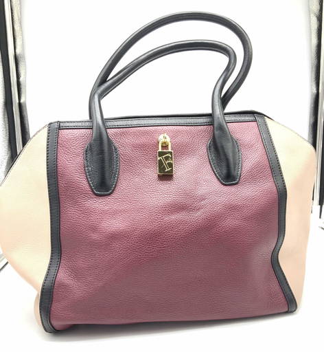 FURLA Color Block Pebble Leather Handbag - Mar 16, 2022 | The Benefit ...