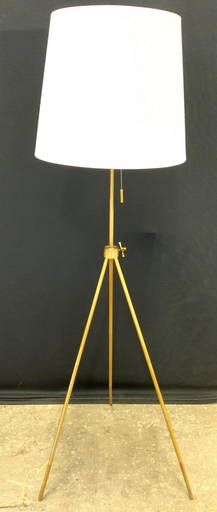 MASTERCRAFT INTL Metal Tripod Floor Lamp W Shade (#0339) on Apr 20 ...