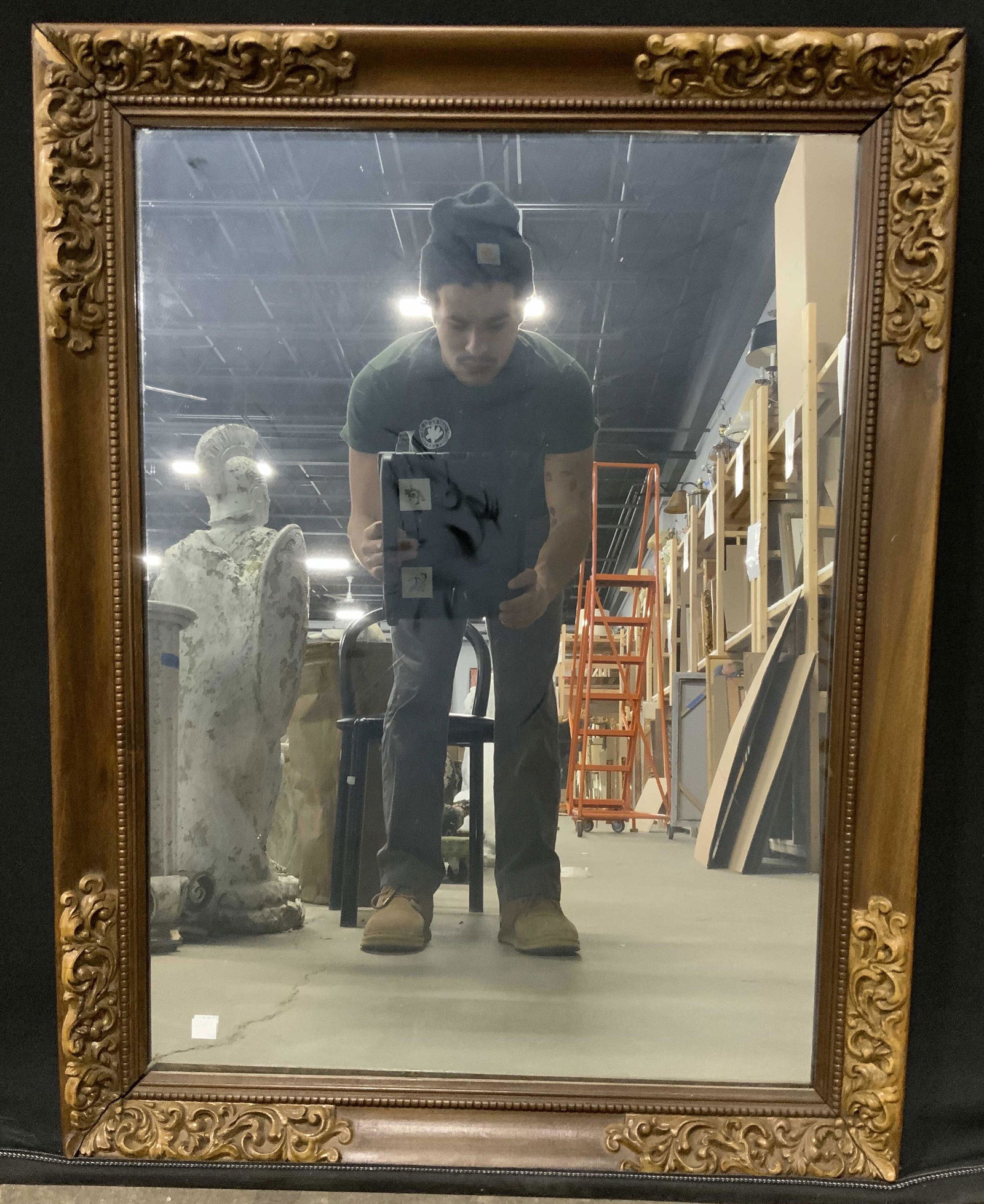 Large Antique Style Wall Mirror