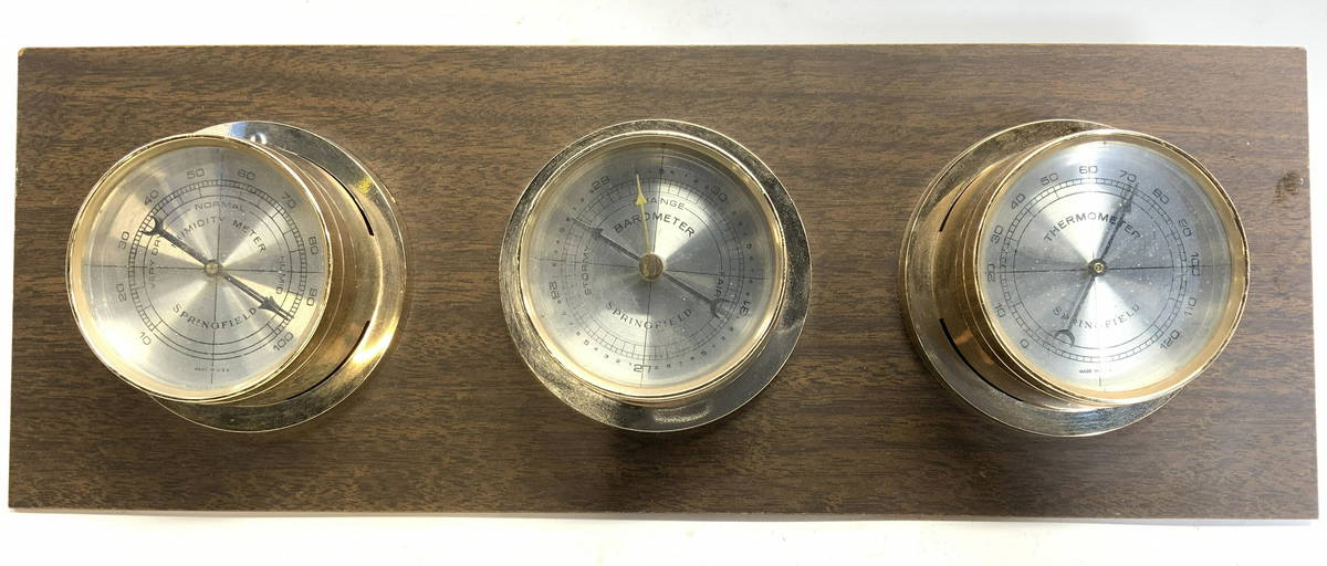 Springfield Barometer, Thermometer, Humidity Meter