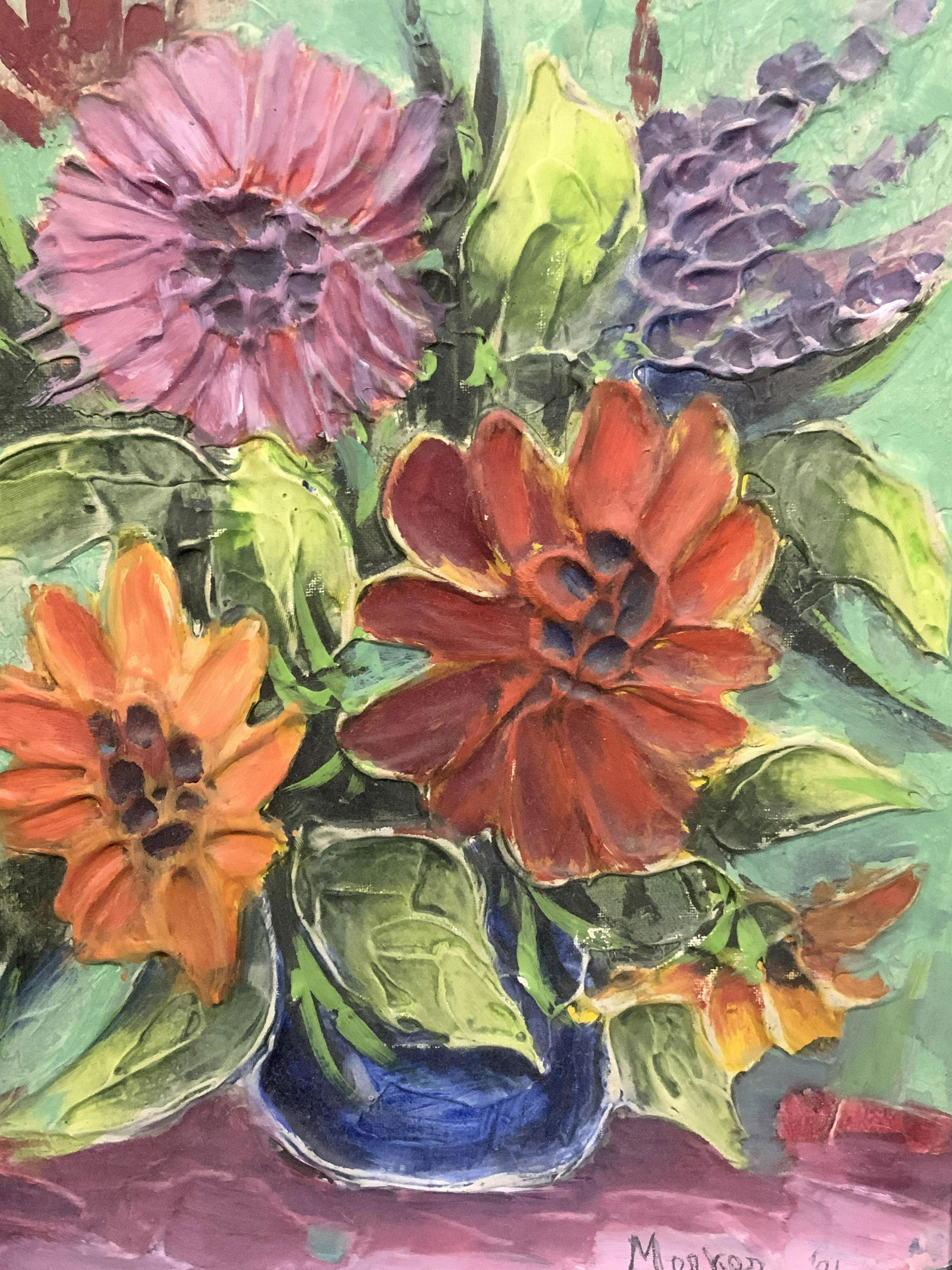 ALEXANDRA MERKER Signed Acrylic Still Life (#0022) on Apr 27, 2022 ...