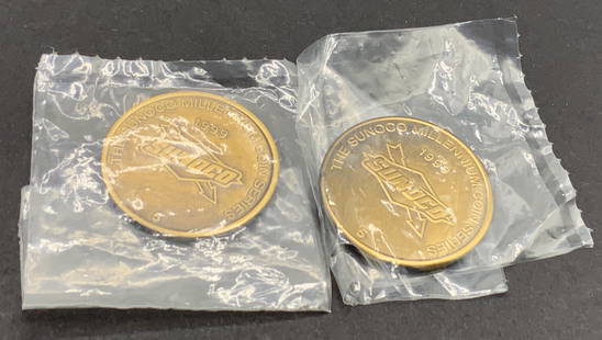 Lot 2 1999 Sunoco Millennium Coin Series Coins
