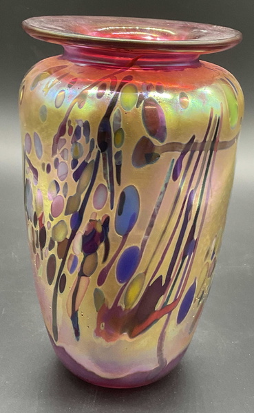 Signed Art Glass Vase