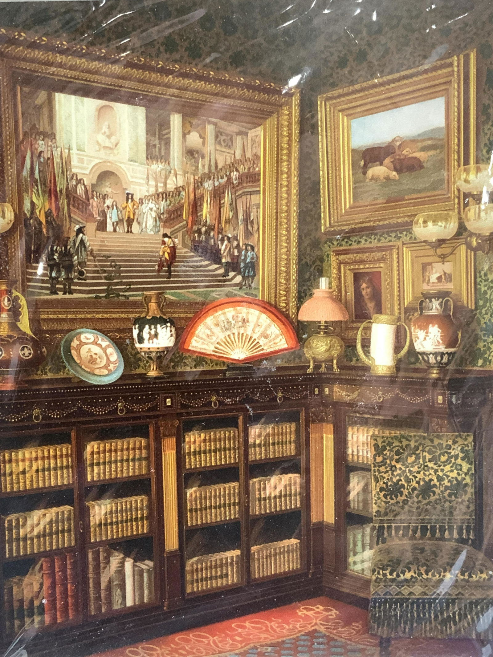 Library in the House of Vanderbilt Lithograph - Sep 07, 2022 | The ...