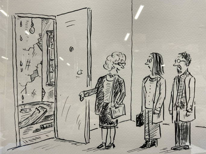 DAVID SIPRESS Cartoon Lithograph (#0055) on Sep 21, 2022 | The Benefit ...