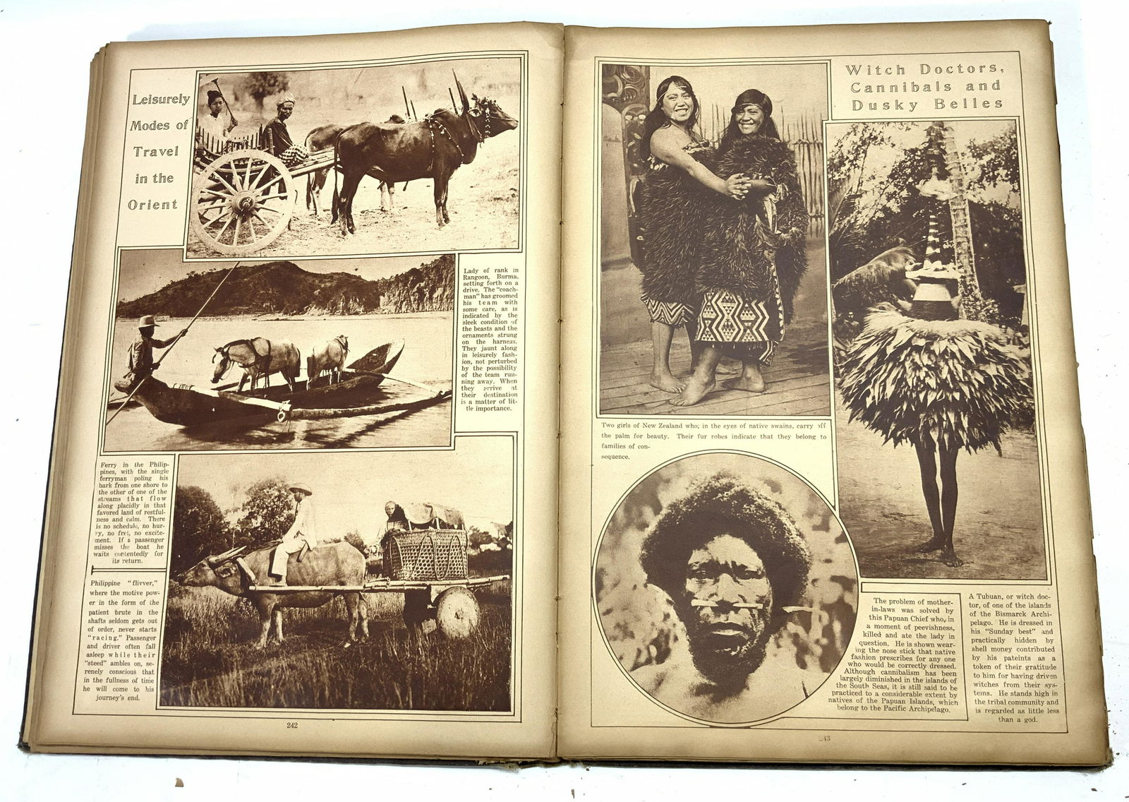 Picture History Portfolio Antique Book