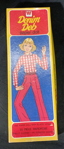 Vintage Denim Deb Paper Doll