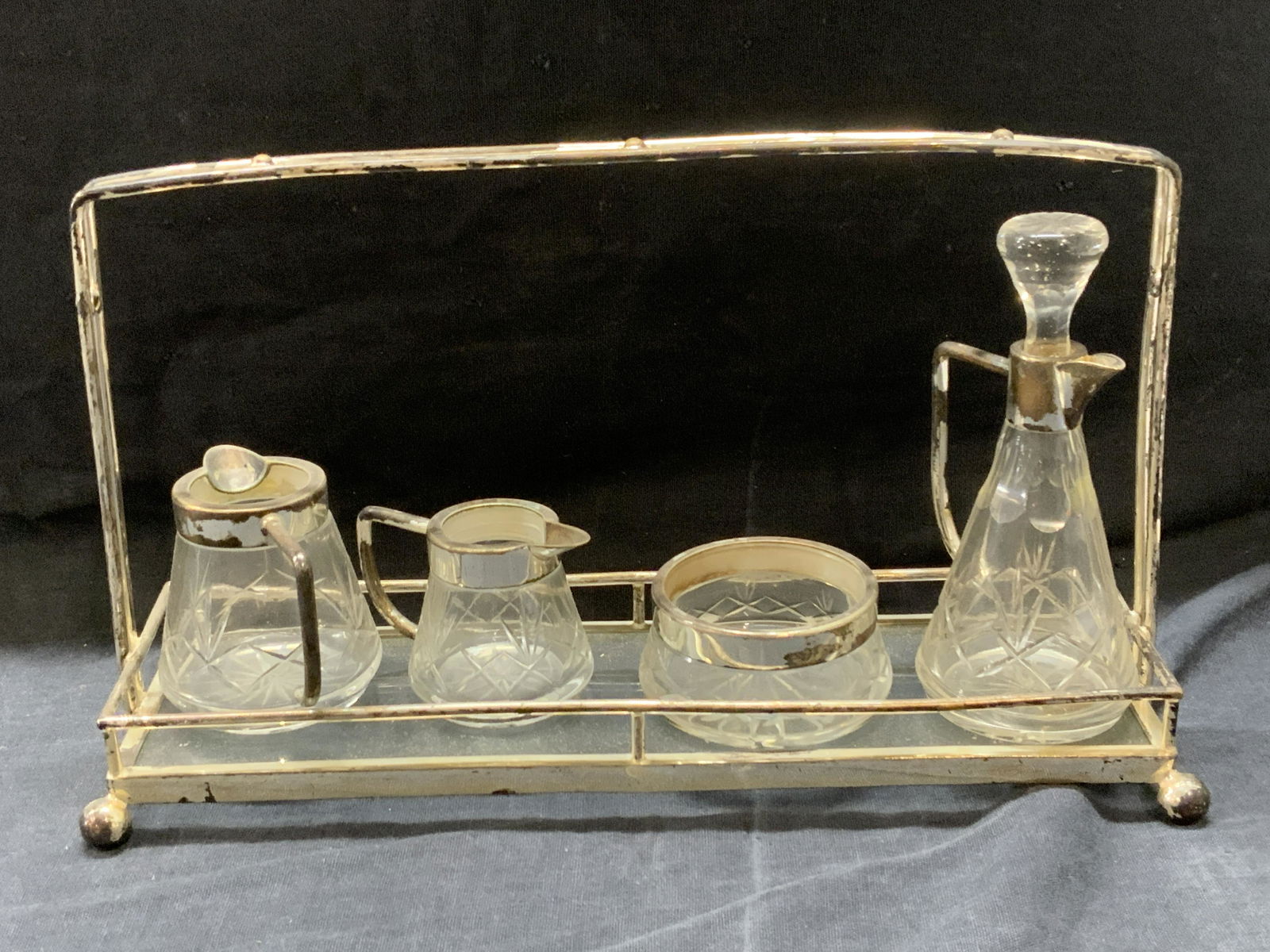 Plated Metal & Glassware Tray & Vessels