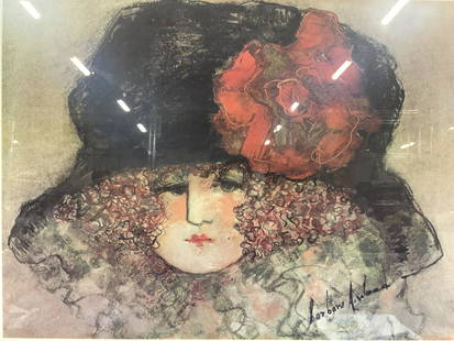 Barbara Wood. Serigraph, Solitaire