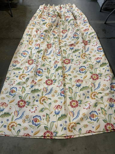Set 4 Custom Cream and Floral Multi Drapes (#0334) on Dec 14, 2022 ...