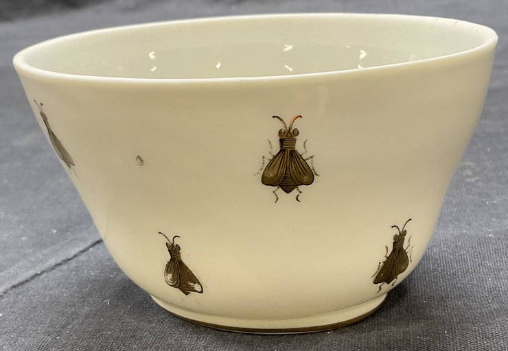 Limoges Bee Figural Porcelain Vessel, France