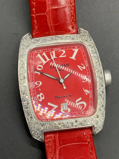 LOCMAN ITALY DIAMOND Red Alligator Leather Watch (#0264) on Dec 07 ...