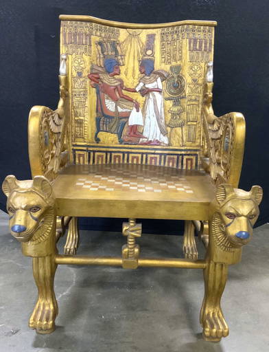 KING TUTANKHAMEN EGYPTIAN TOMB THRONE CHAIR - Dec 21, 2022 | The ...