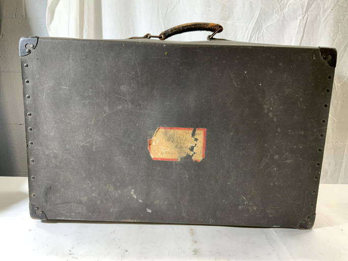 Vintage Black Travel Trunk/Salesman Bag (#0224) on Jan 25, 2023 | The ...