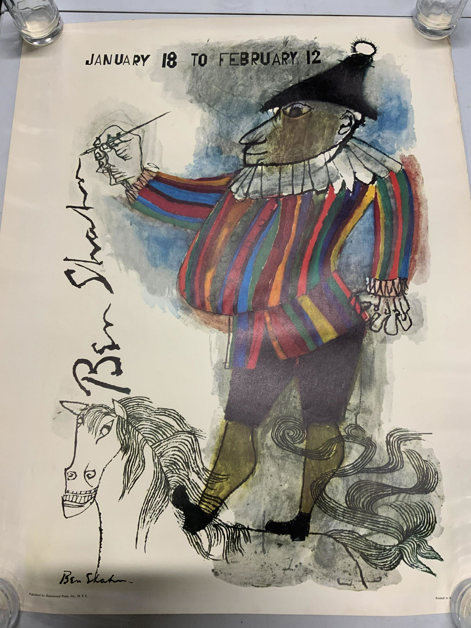 Ben Shahn Offset Lithograph Gallery Poster (#0645) on Jan 25, 2023 ...