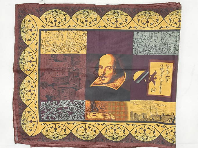 Silk Shakespeare Detailed Scarf (#0004) on Feb 15, 2023 | The Benefit ...