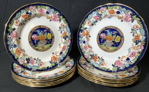 Set Of 12 Copeland Spode Game Plates