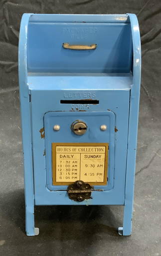 Vintage Aluminum Post Office Box Bank