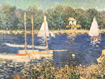 Claude Monet Boats At Argenteuil