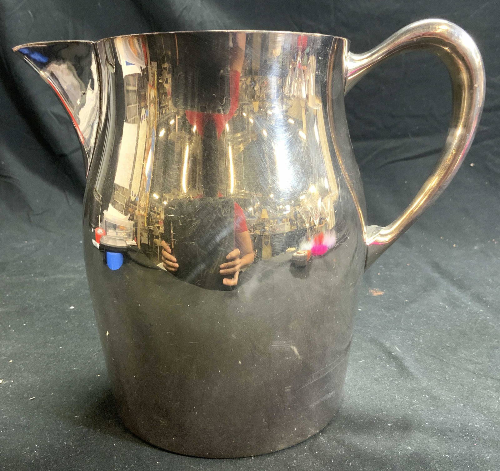 Sheridan Silver On Copper Pitcher Vessel Auction