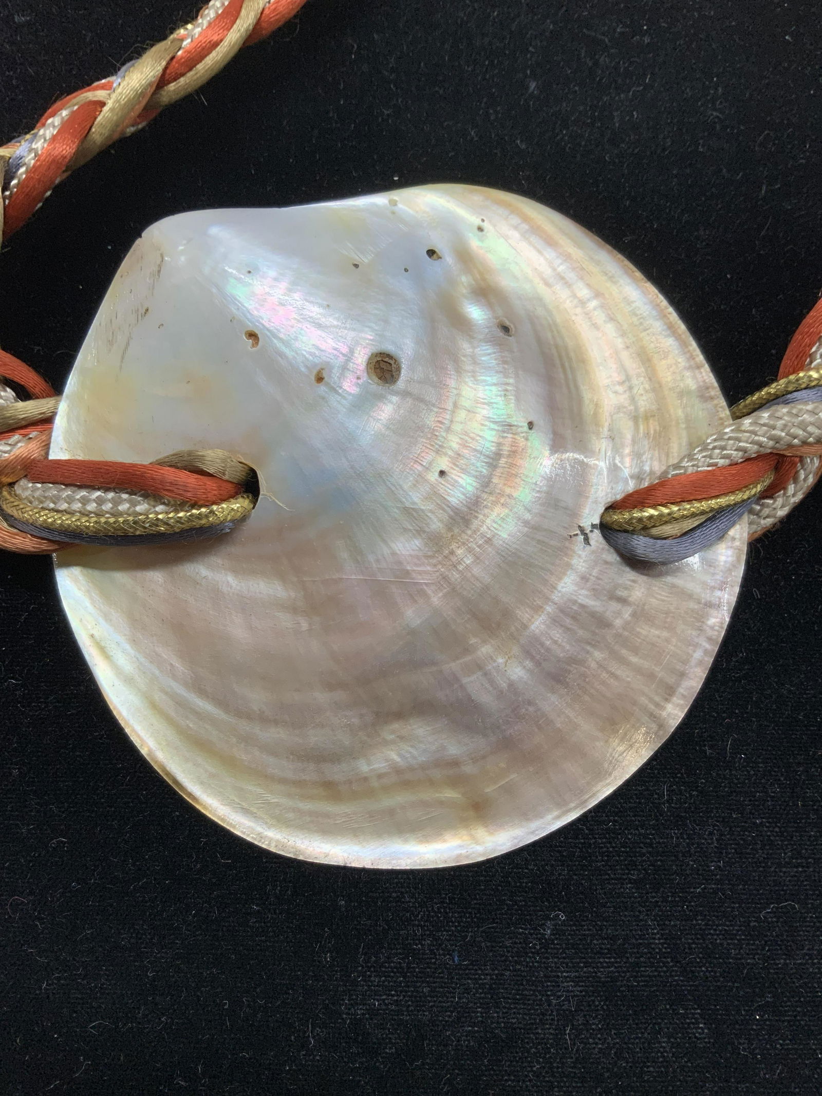 Handmade Rope Belt W Mother Of Pearl Shell Auction