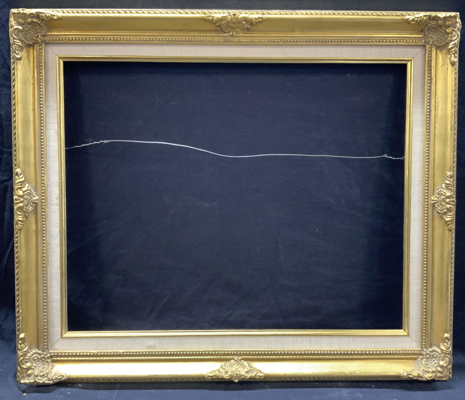 21 X 25 Inch Gold Leafed Wooden Frame