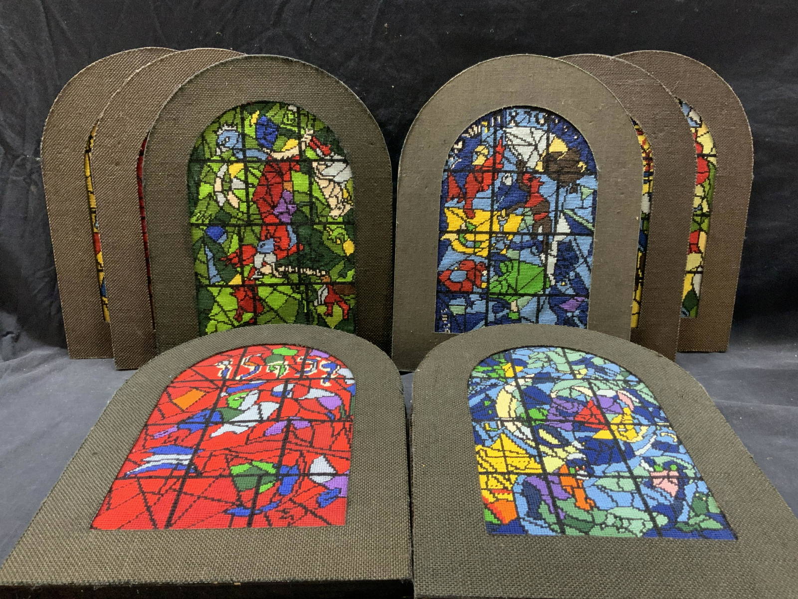 12 Tribes Of Abraham Needle Point Chagall Windows Auction