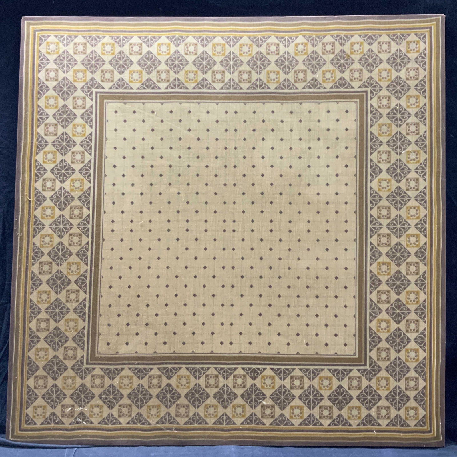 Vintage Israeli Textile Art Panel