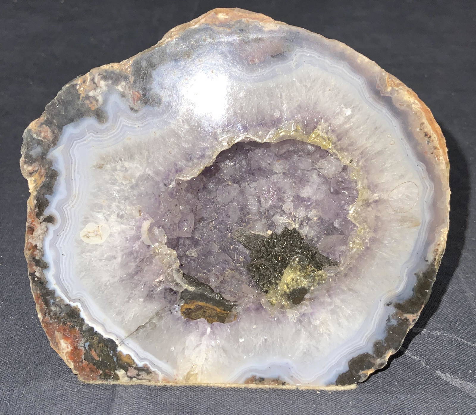 Natural Cut Geode Specimen Display Auction