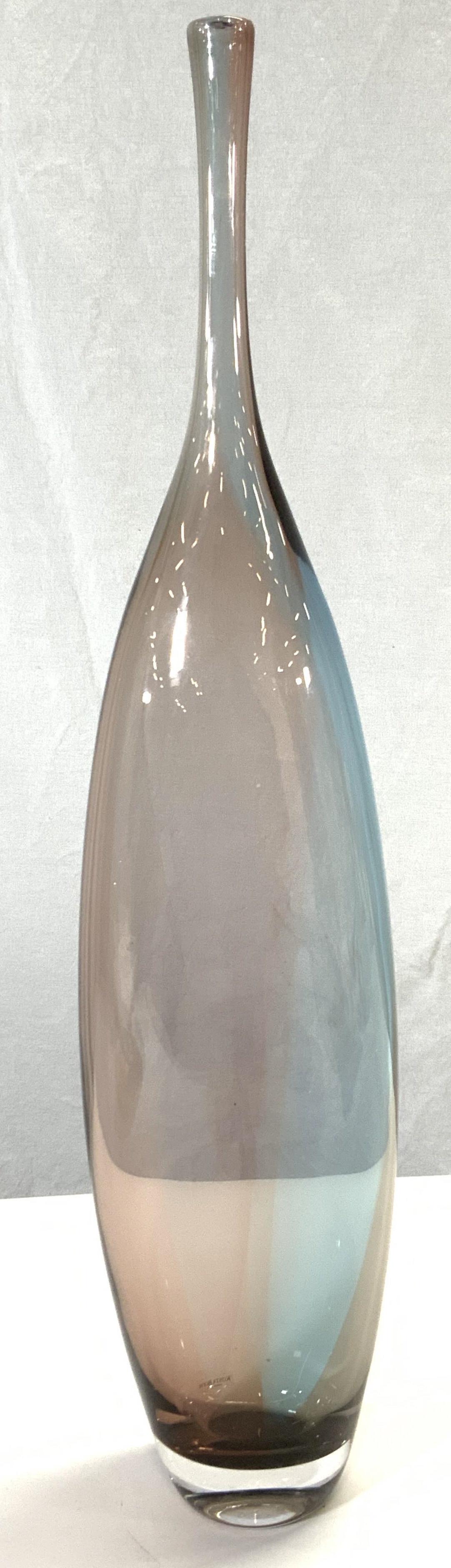 Xl Kosta Boda Purple Art Glass Vase 1ft8in Auction