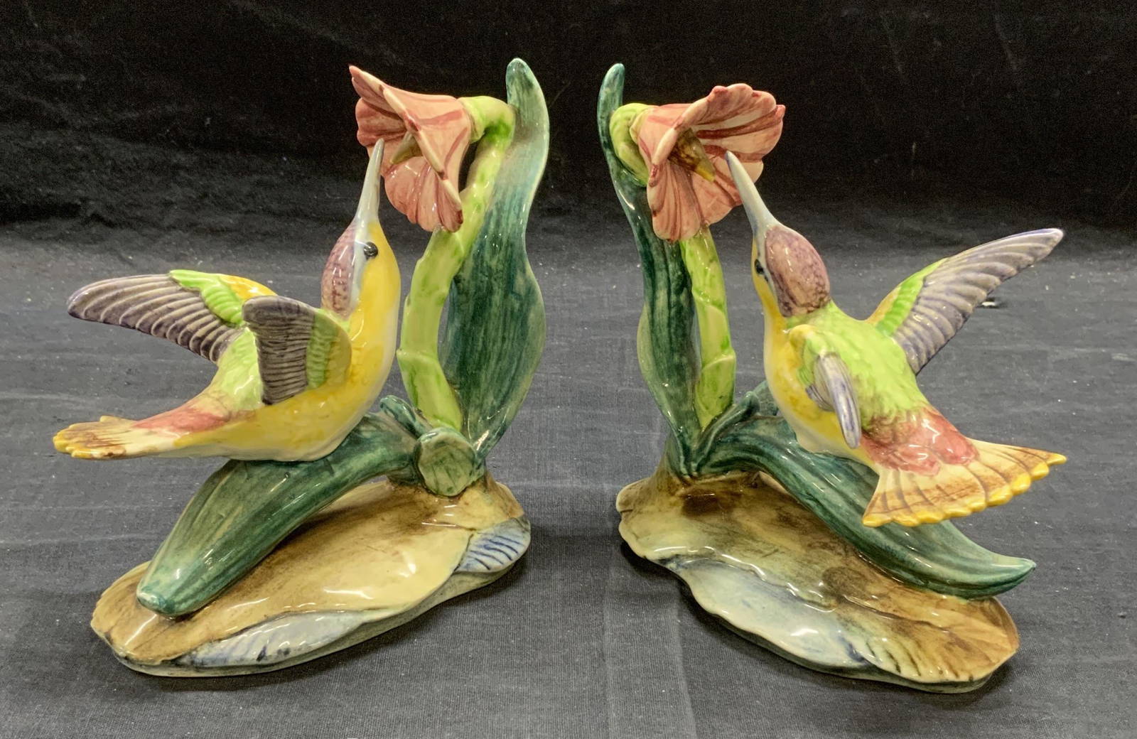 Pair Vintage Stangl Pottery Hummingbird Figurines Auction