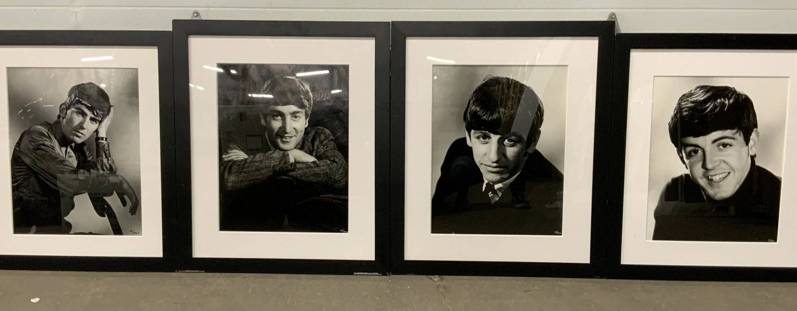 Set 4 Dezo Hoffman The Beatles Photographs Auction