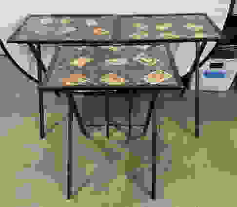 Set 3 Artex Green Snack Tray Tables Auction