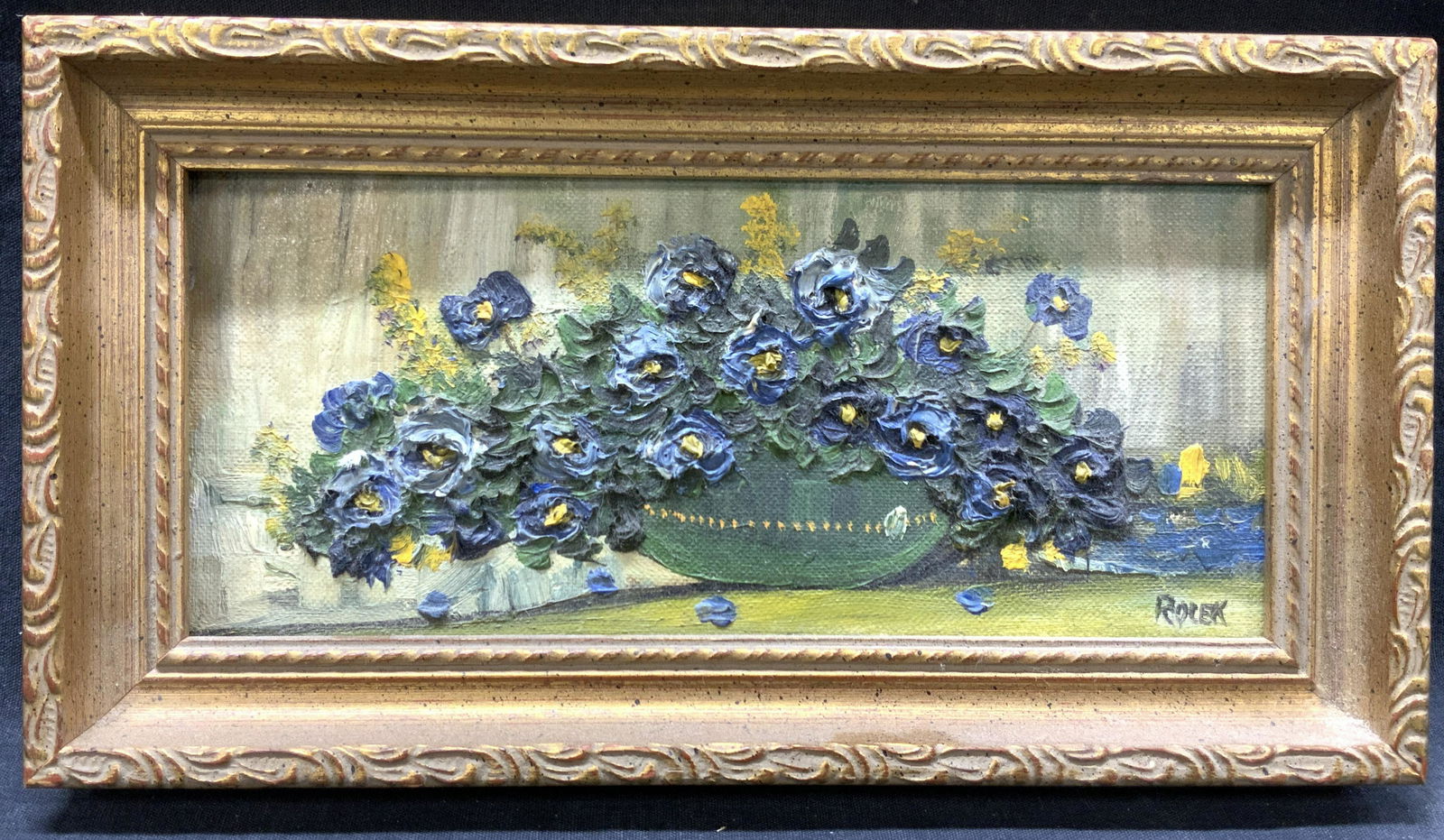 Irene Rozek Signed Still Life Oil Painting Auction