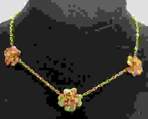 Joan Rivers Enamel Stationary Flower Necklace, Sgn Auction