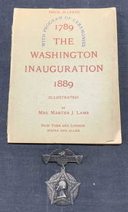 1889 Silver Washington Inaugural Centennial Medallion