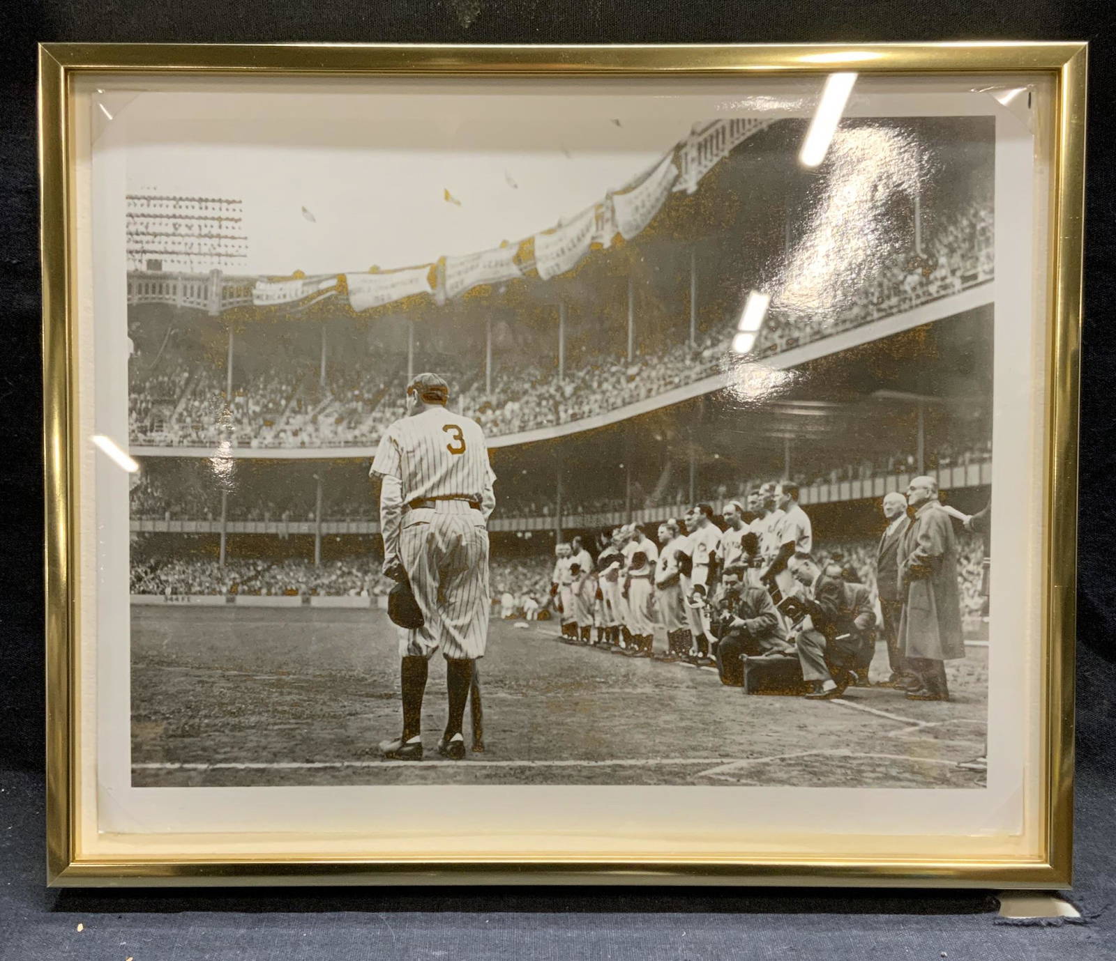 Babe Ruths Farewell Ny Yankees Photograph Auction