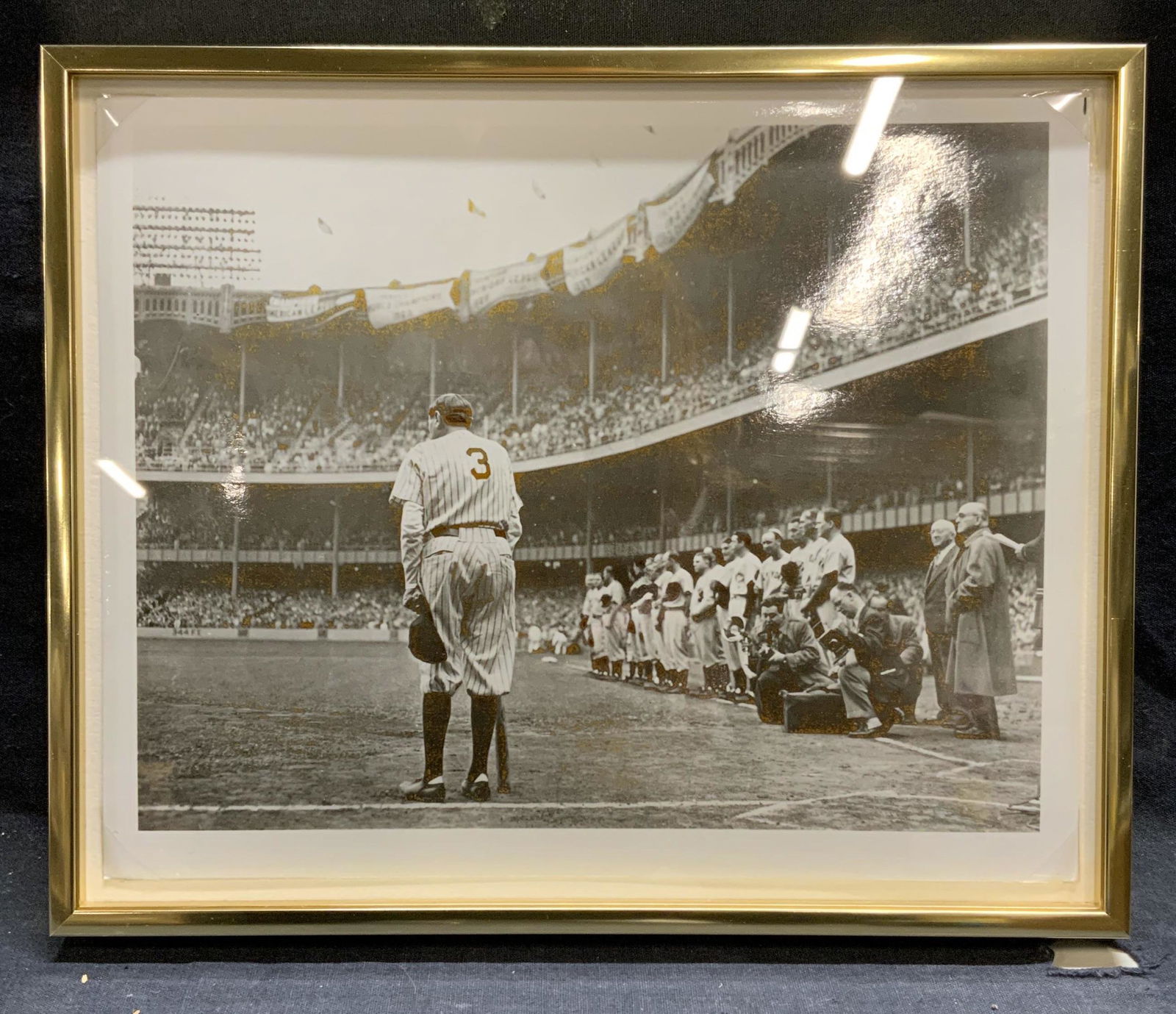 Babe Ruths Farewell Ny Yankees Photograph Auction