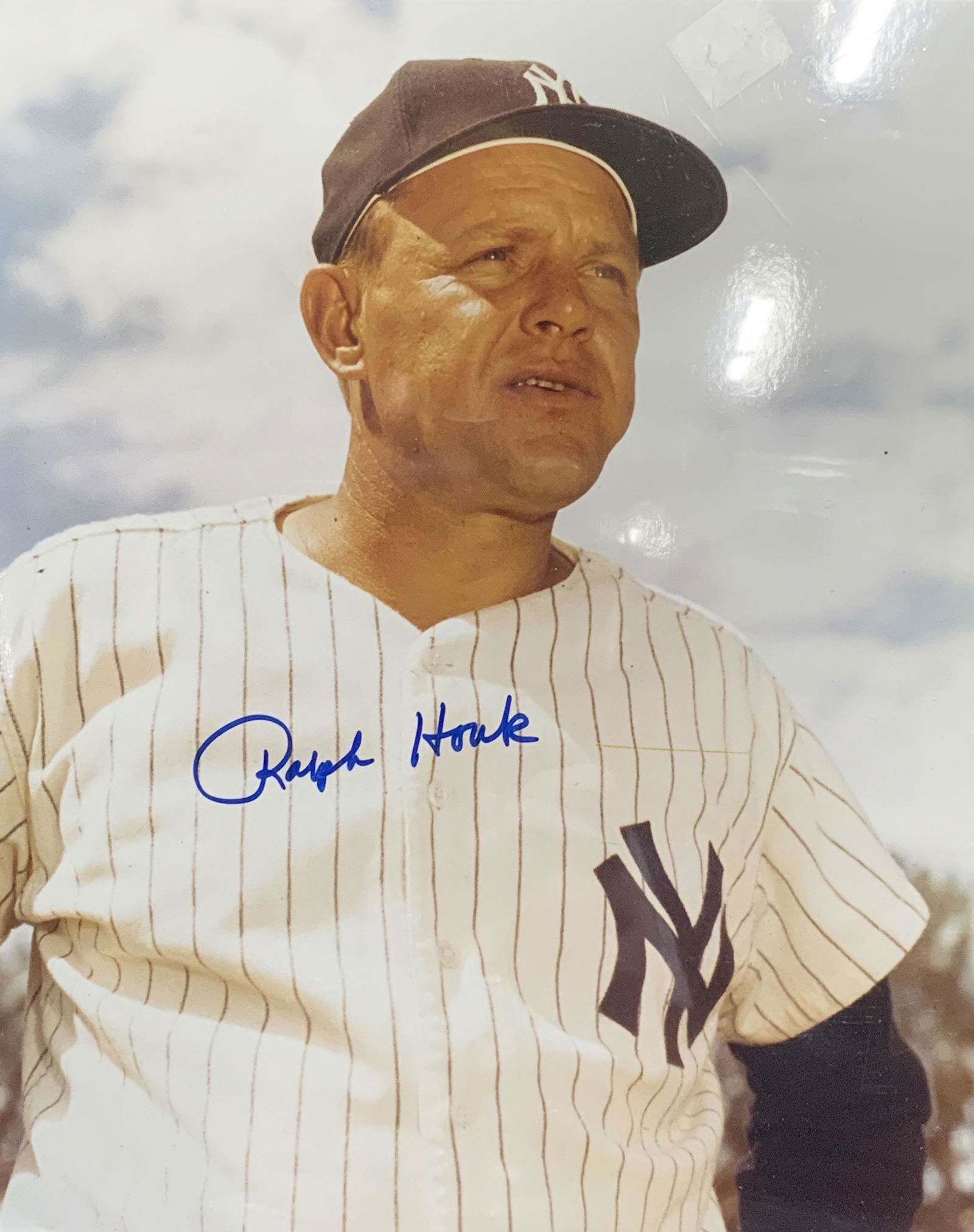 Signed Ralph Houk Ny Yankees Photograph