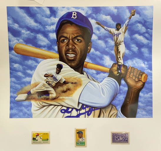 Higgins Bond Jackie Robinson Litho & Stamps