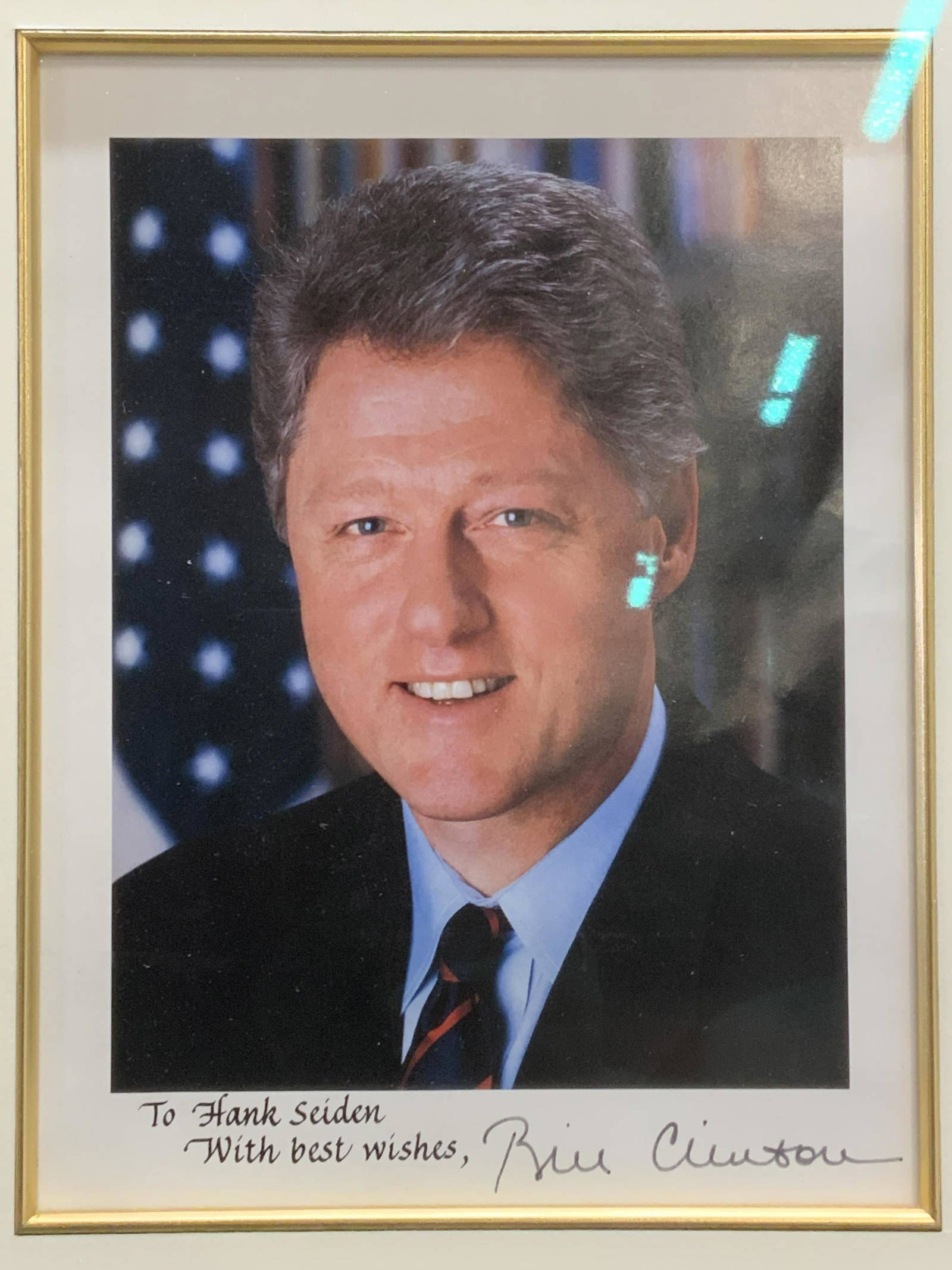 Signed Bill Clinton Presidential Portrait Auction