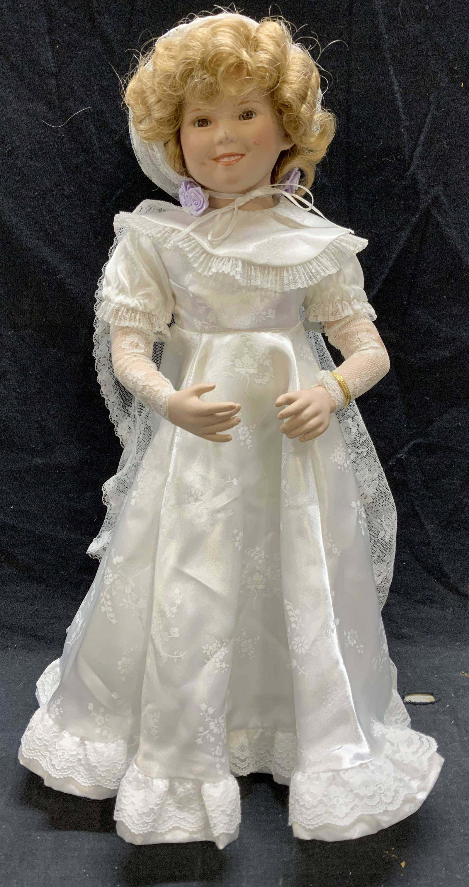 1993 Danbury Mint Shirley Temple Porcelain Doll Auction
